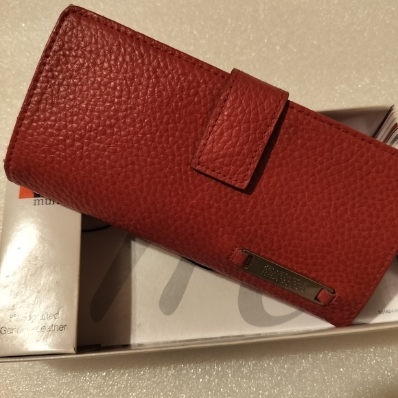 mundi | Accessories | Mundi Red Key Card Holder With Textured Leather ...